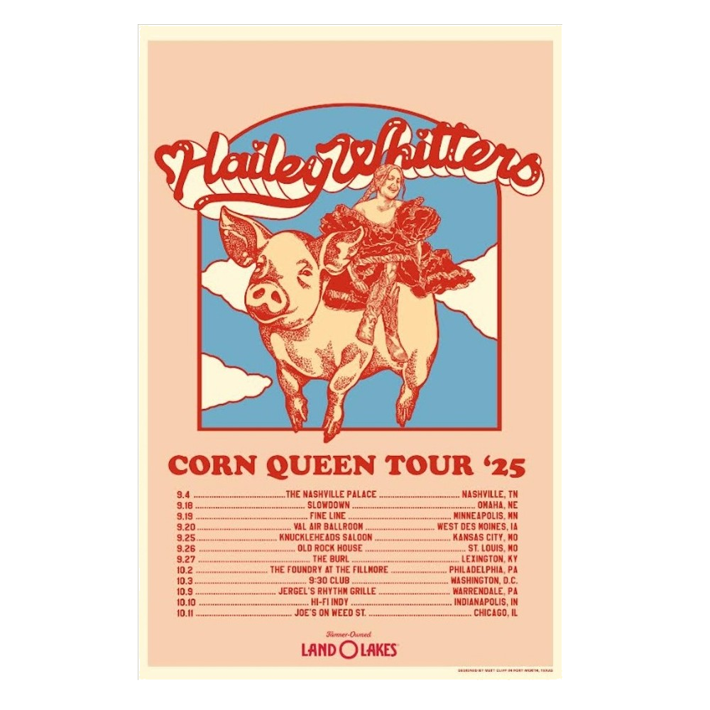 Signed Corn Queen Tour 25' Poster – Hailey Whitters